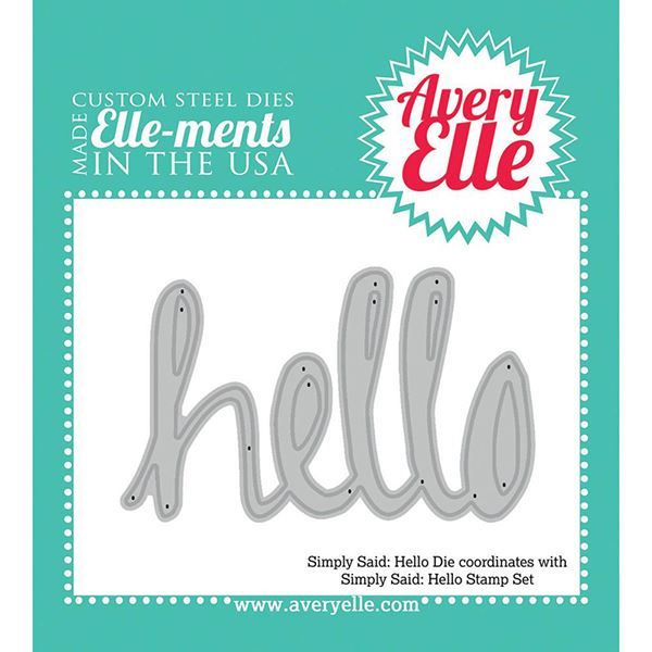 MATRIZ-TOQUEL HELLO AVERY ELLE – crafty.cl