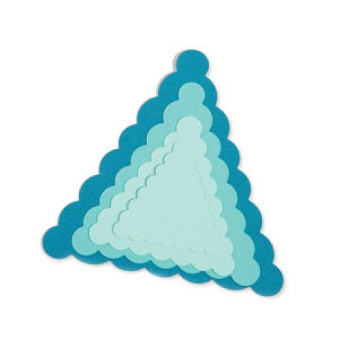 MATRIZ-TROQUEL CORTE DE CORTE FRAMELITS BANNERS PENNANT SCALLOP SIZZIX ...